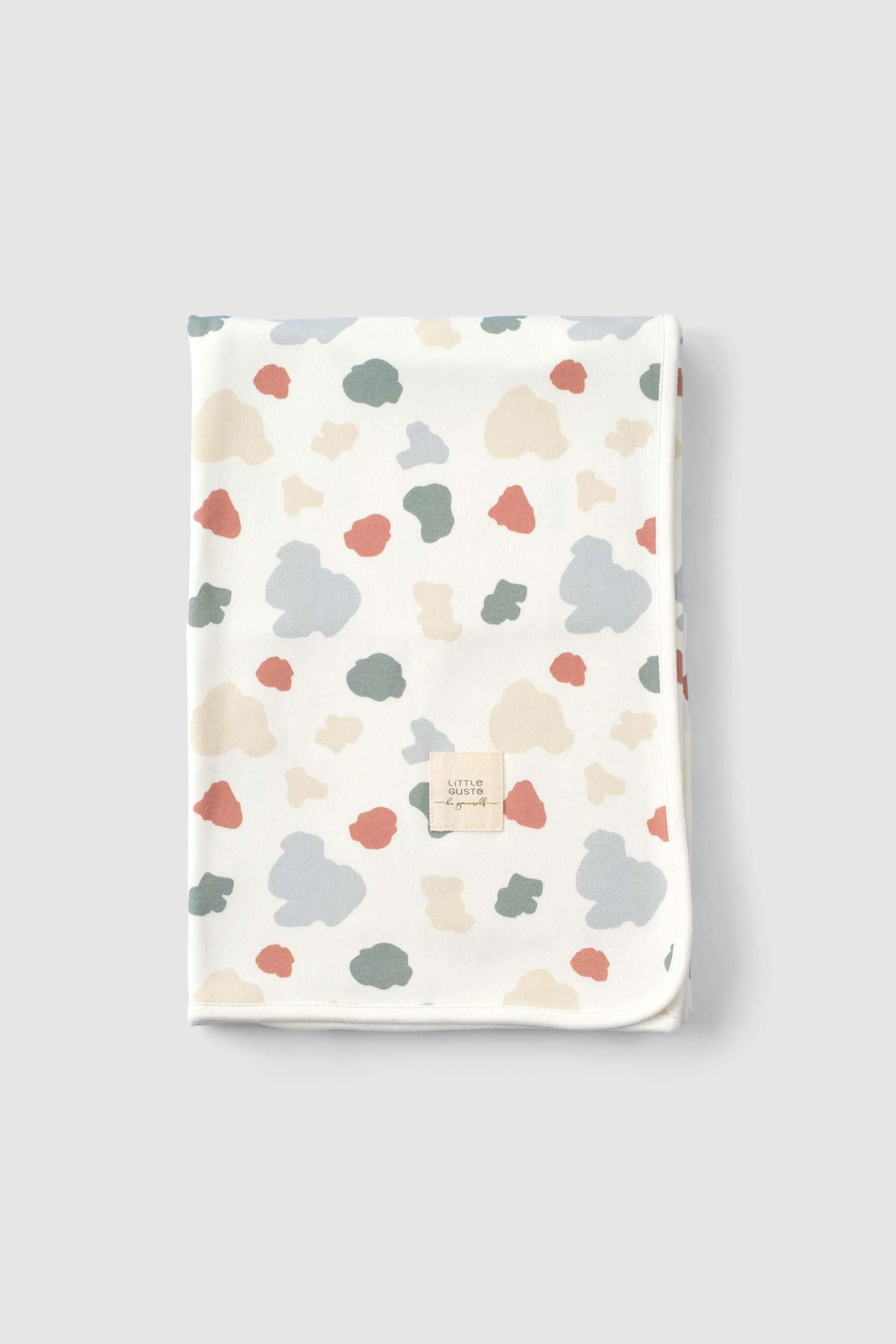 Organik 80x100cm Çift Katlı Animal Desenli Bebek Battaniyesi – Little Gusto